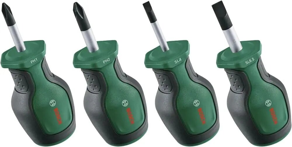 Bosch Home And Garden Универсальный Набор коротких отверток, 4 предметов, 1600A032UJ