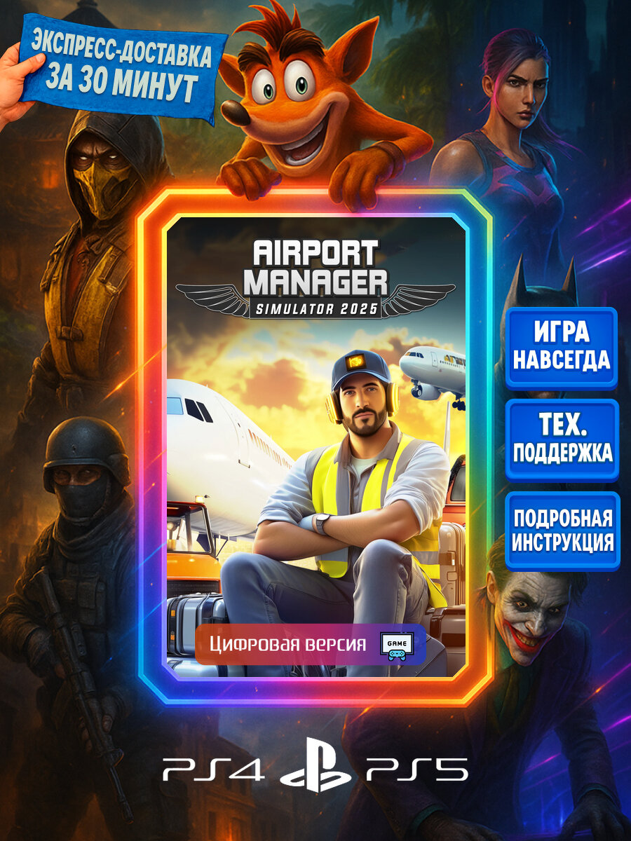 Airport Manager Simulator 2025 PS4/PS5 | Моментальная доставка | Английский язык | Имитация
