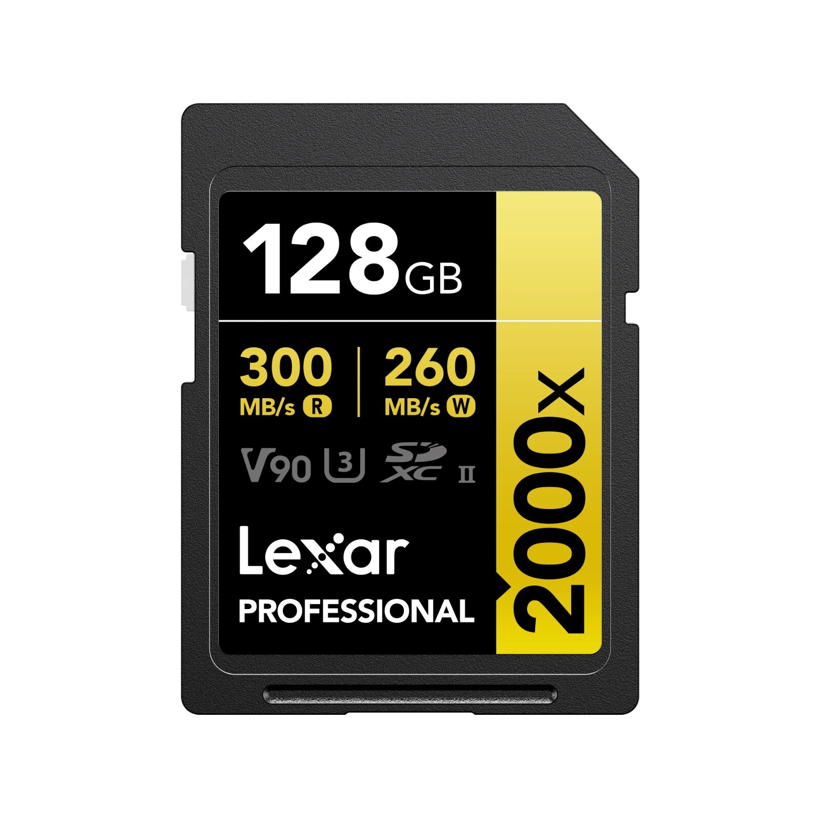 Карта памяти Lexar Professional 8K SDXC UHS-II U3 V90 2000x 128Gb (300MB/s-чтение/260MB/s-запись)