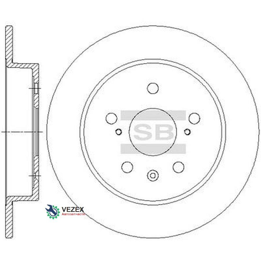 SANGSIN BRAKE SD4806 Тормозной диск SD4806