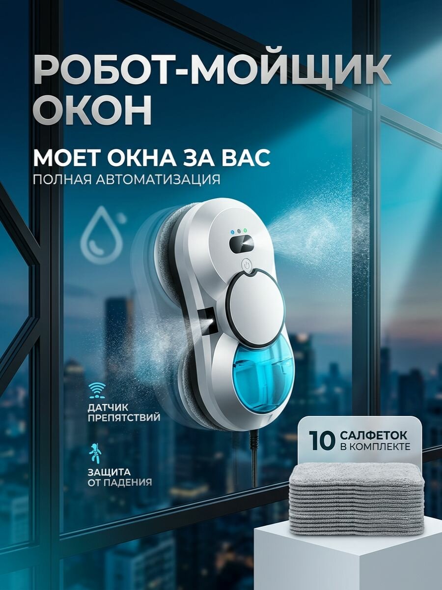 Мойщик окон с распылителем