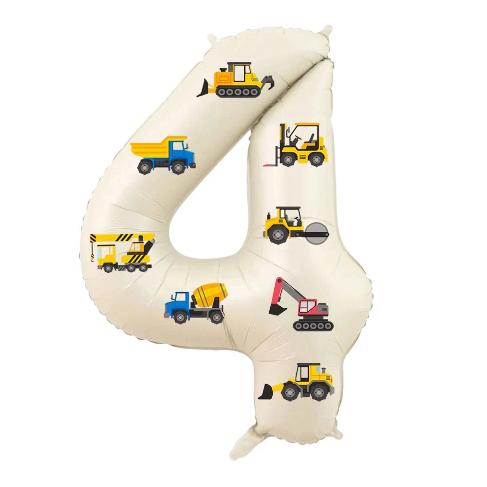 Цифровой воздушный шар 0-9 Number 4
