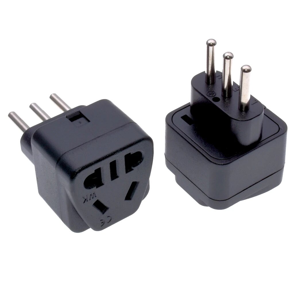 Универсальный международный адаптер для розеток 250В 10А White, Italy plug