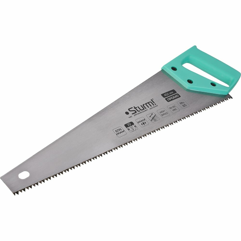 Ножовка по дереву Sturm 450мм, 5TPI, 2D зуб 1060-14-450SP