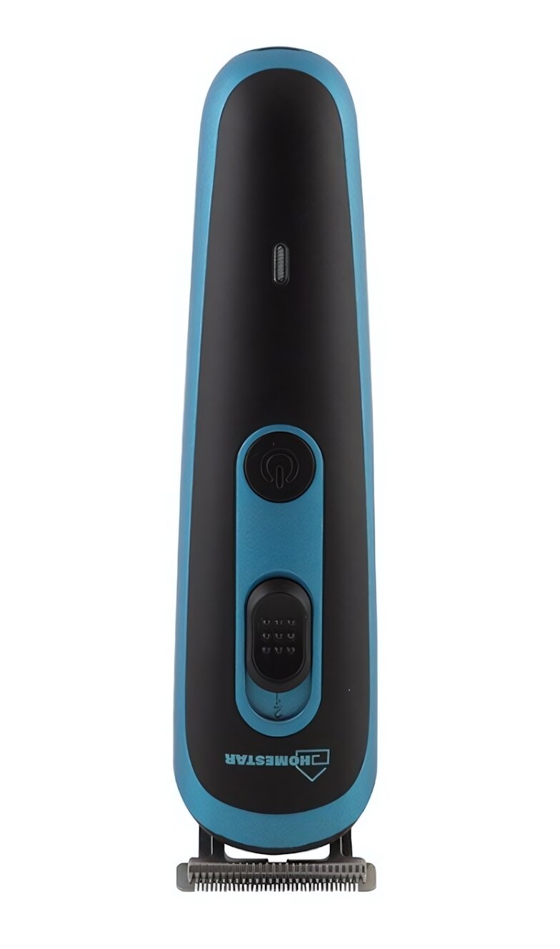 Машинка для стрижки волос HOMESTAR HS-9011, аккумулятор, нержавеющая сталь, 3 Вт, черно-синяя