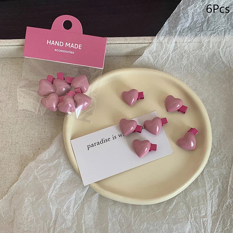 Velishy розовые шпильки для волос 6 шт. Розовый, Pink