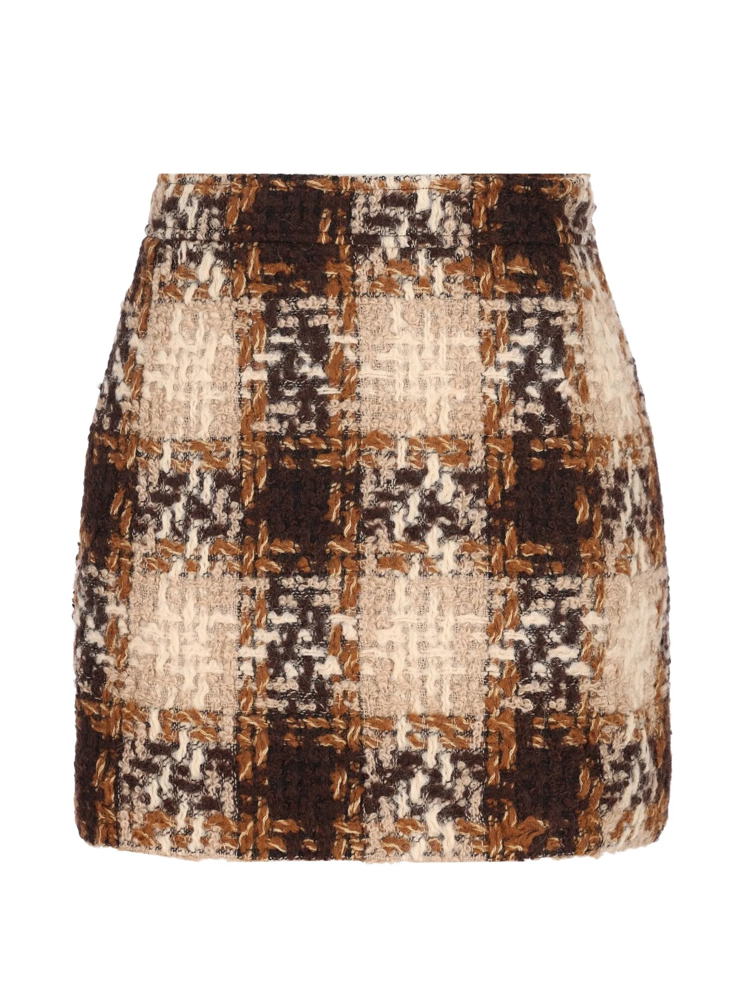 Юбка Yves Saint Laurent Checked tweed skirt, размер 40 — фото 1