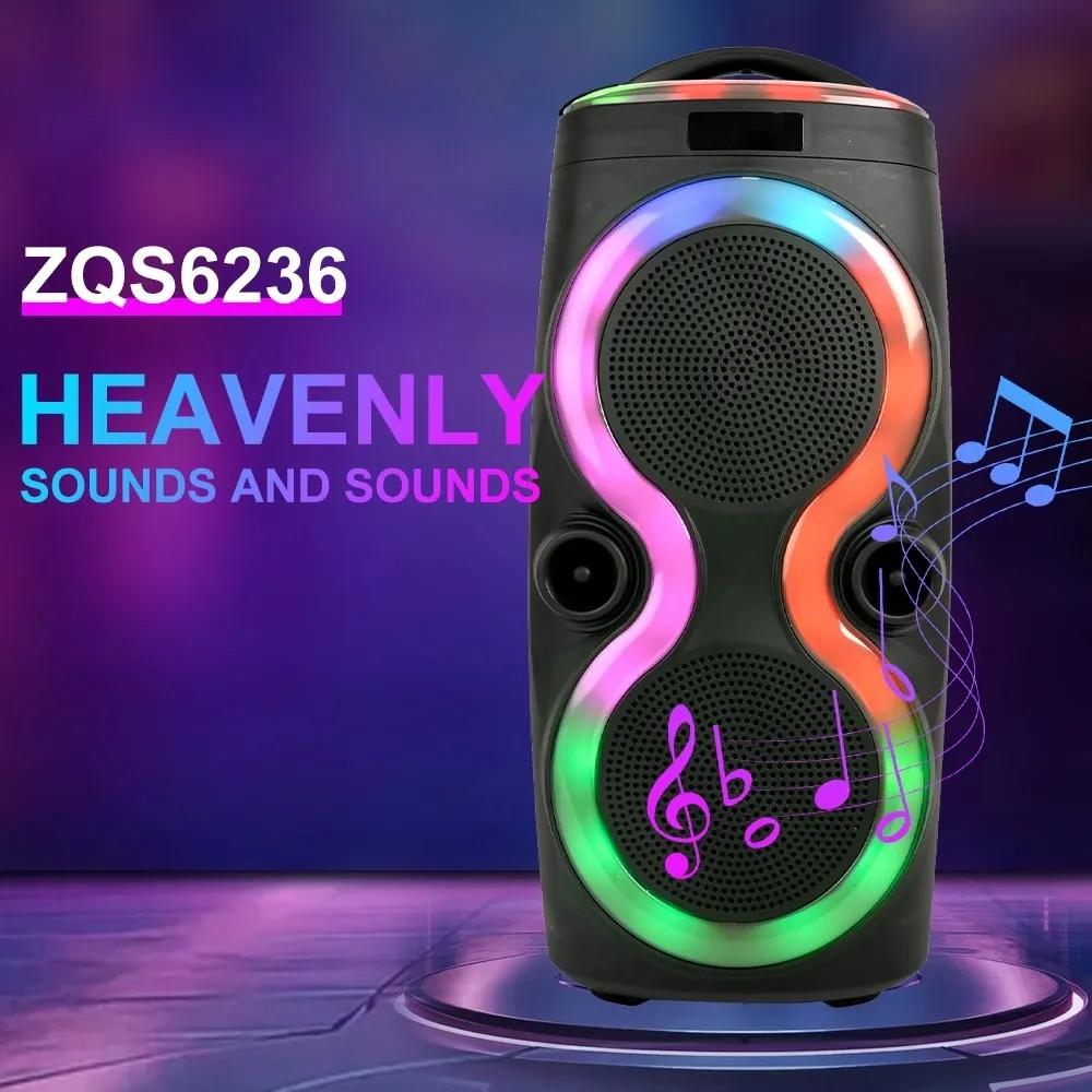 Колонка беспроводная ZQS6236, 21-50Вт, Bluetooth, световые эффекты