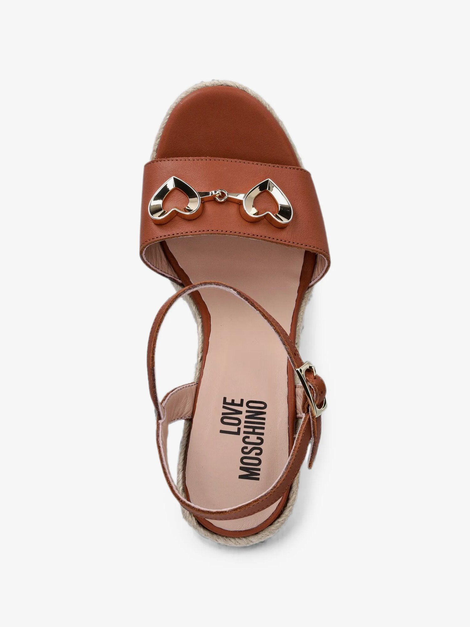 Эспадрильи LOVE MOSCHINO Heart-motif wedge espadrilles, размер 41 — фото 1