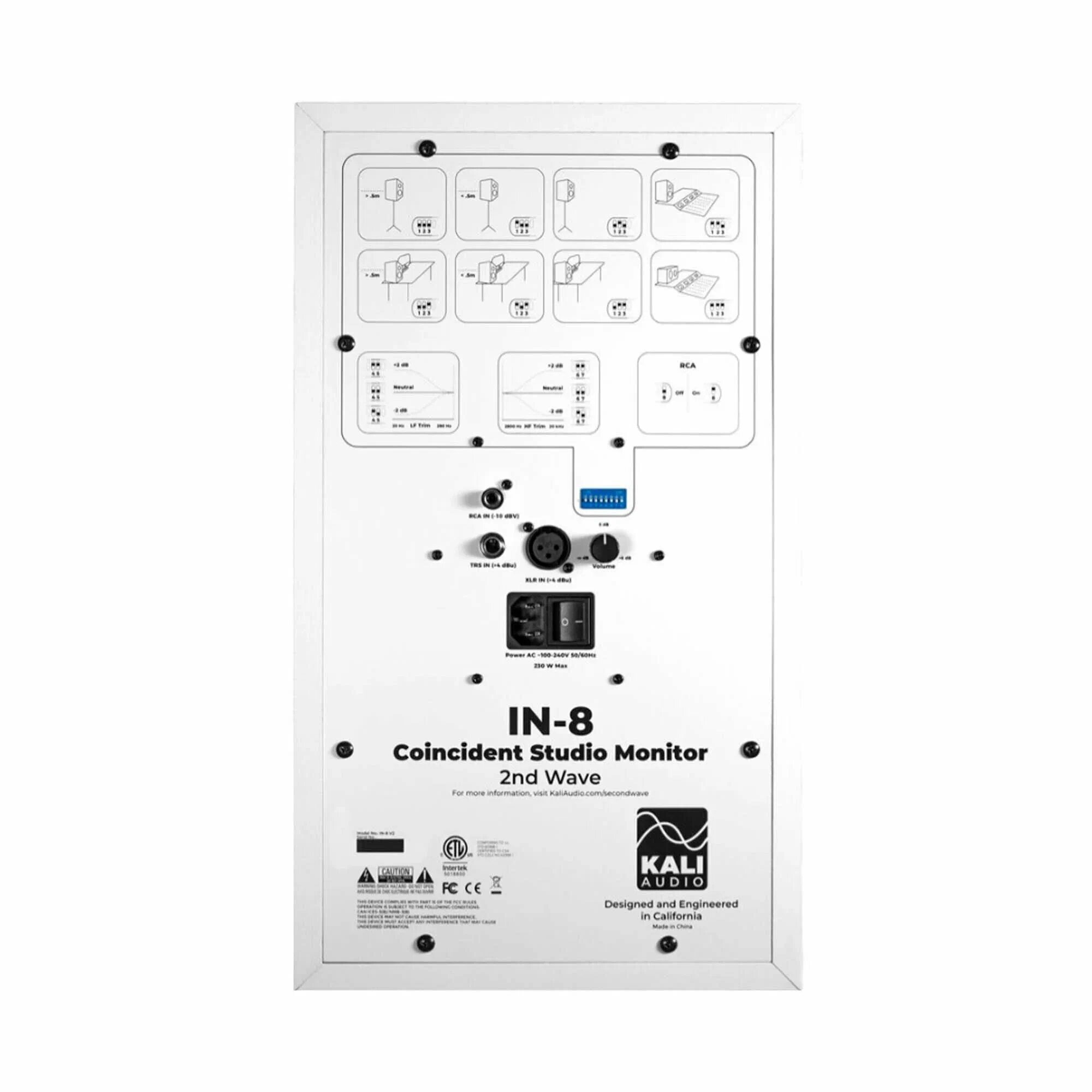Студийный монитор , активный , KALI AUDIO LP-8 V2 , Белого цвета — фото 1