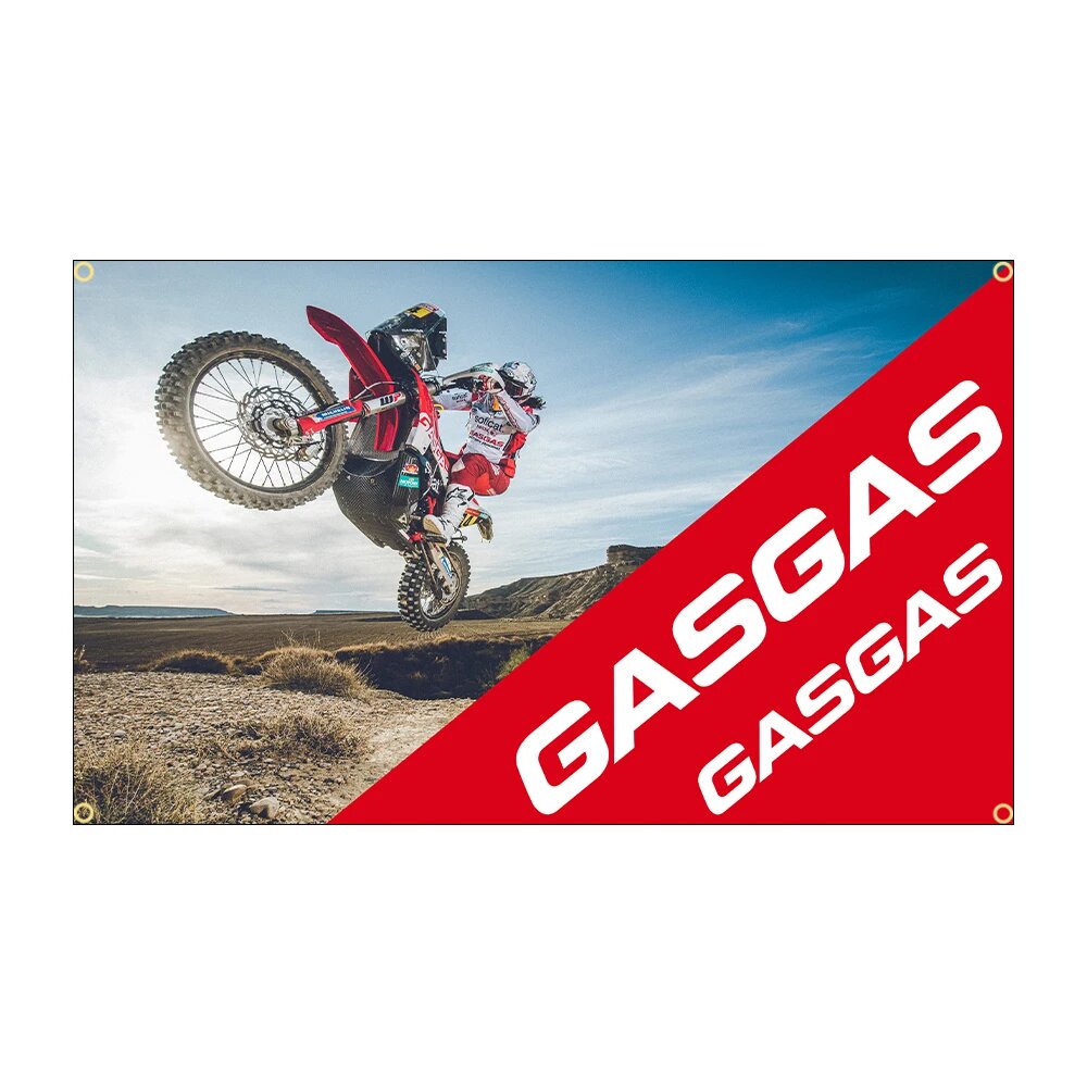 Флаг GasGas 90x150 см из полиэстера 90x150cm, 4 Grommets