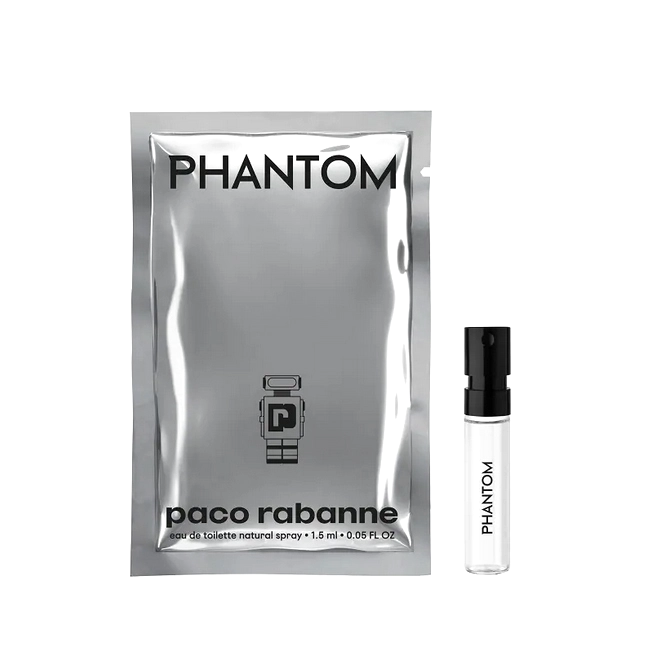 Paco Rabanne Phantom туалетная вода 1.5 мл сэмпл для мужчин - Пако Рабан Фантом миниатюра аромата