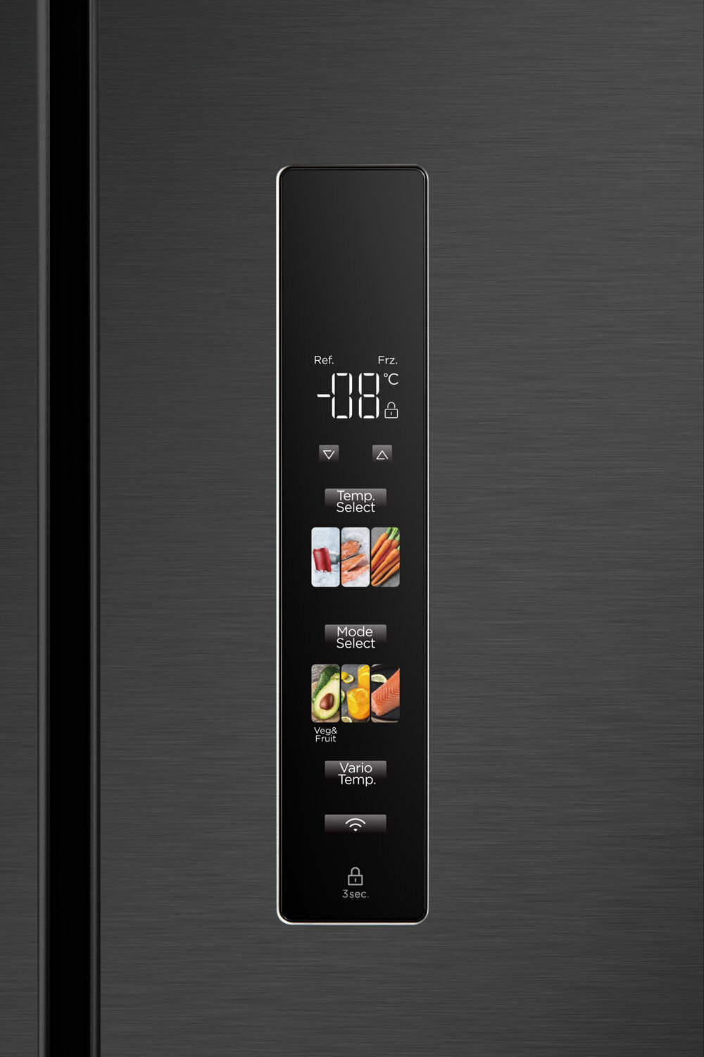 Холодильник Midea MDRF692MIE45 черная сталь, френч-дор, 190х83 см, 35 дБ — фото 1