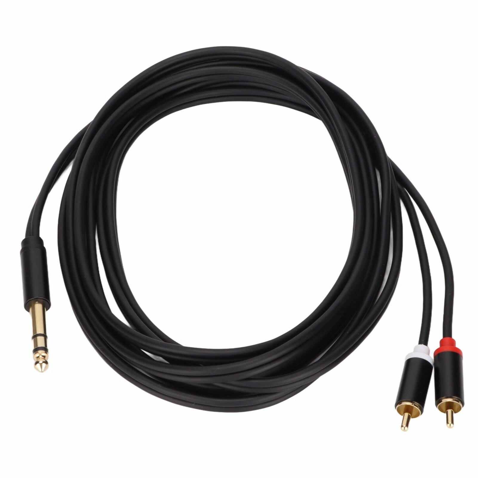 Кабель-адаптер 1/4" (6.35 мм) Jack - 2xRCA, 3 метра, стерео