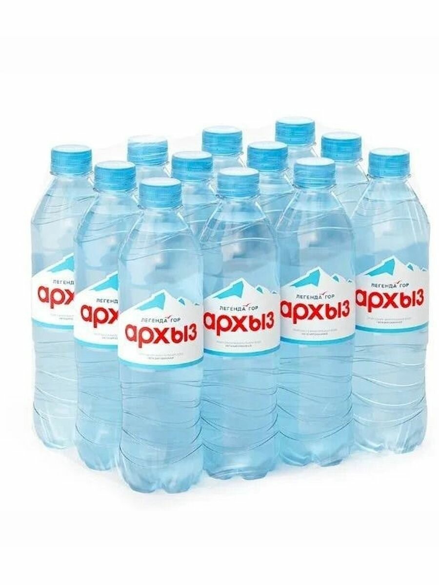 Минеральная вода "Архыз Легенда Гор" негазированная 0.5 л. / 12 шт.