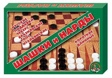 Шашки/Нарды большие, 37*24*4 см