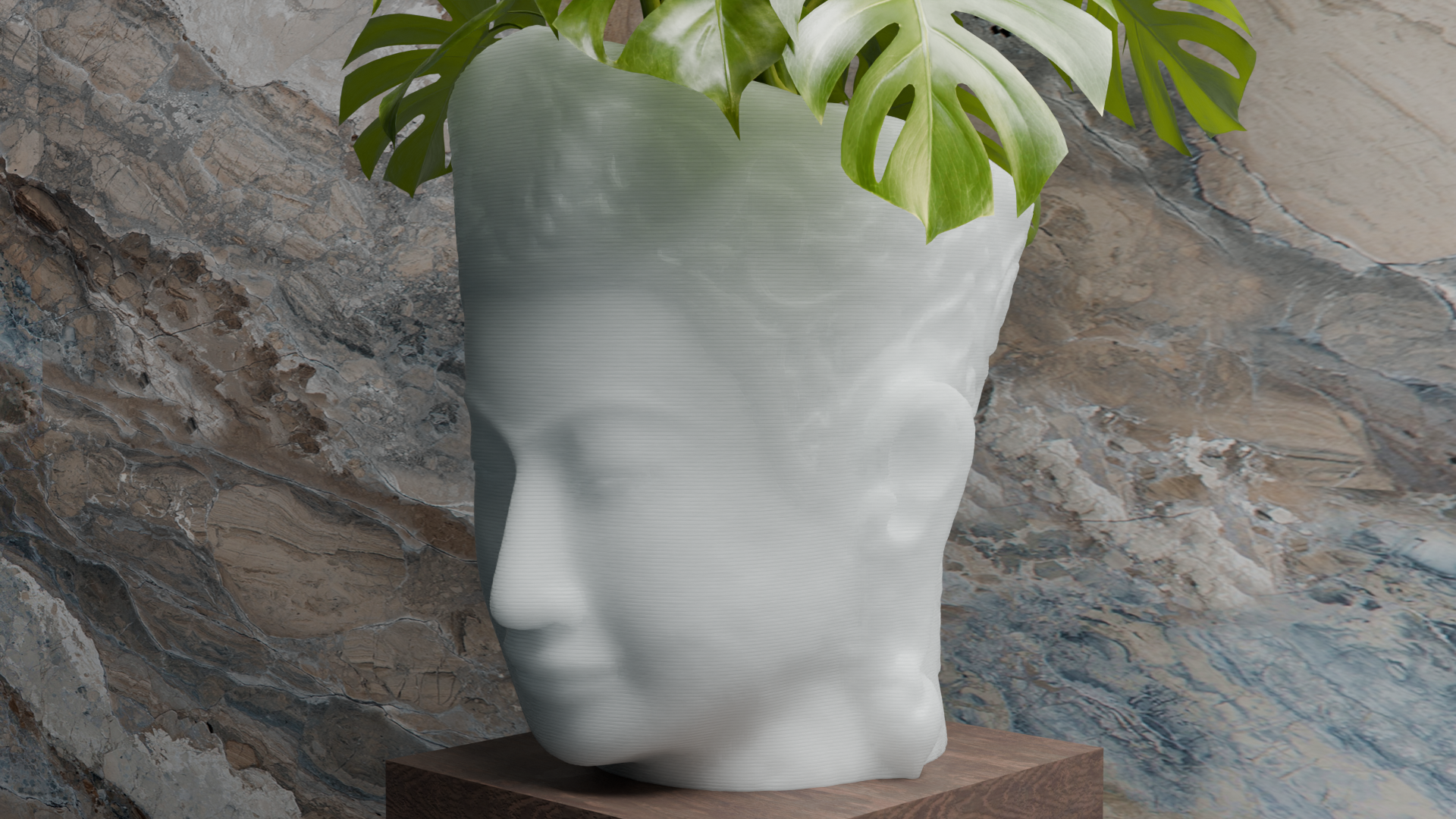 Ваза декоративная дизайнерская, 3D-печать, 3DOPRU арт. VASE-PR-1234602