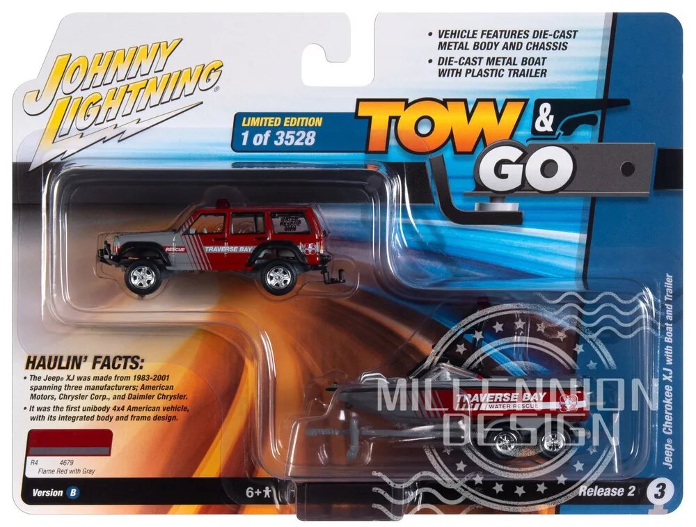 Коллекционная модель автомобиля JOHNNY LIGHTNING, масштаб 1:64, из сплава