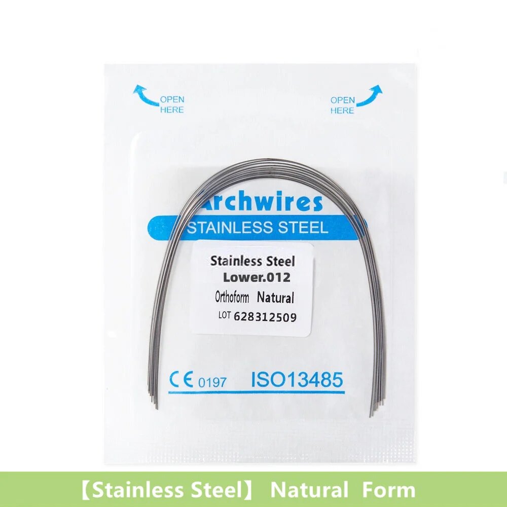 Нержавеющая сталь Archwires, 012 Lower Natural