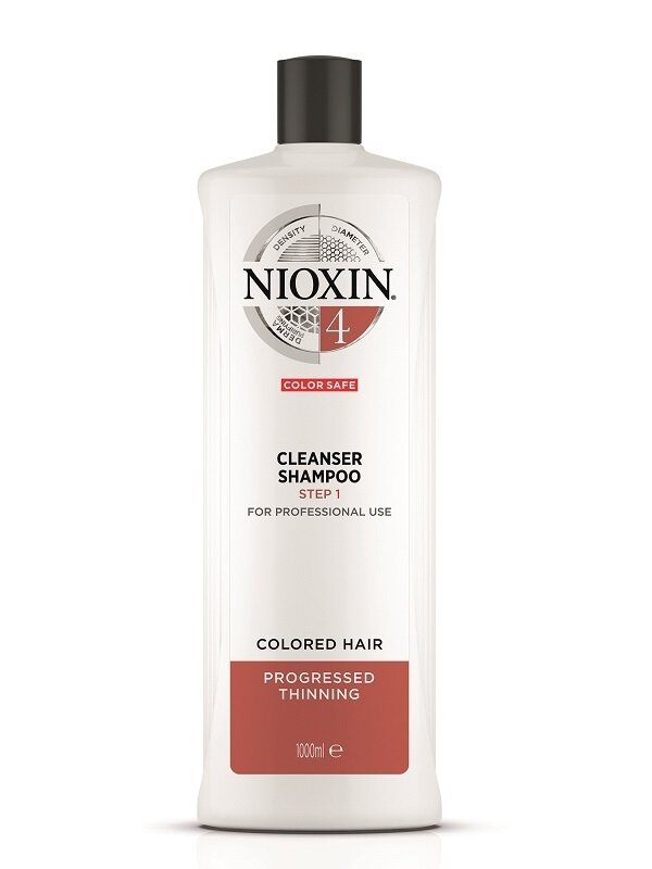 NIOXIN Очищающий шампунь CLEANSER для химически обработанных, заметно редеющих волос, (Система 4) 1000 мл