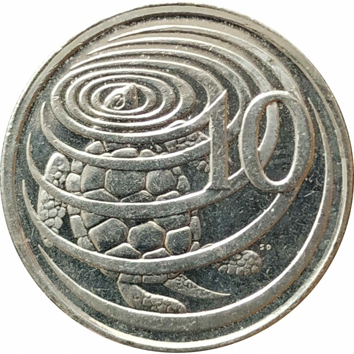 10 центов 2005 Каймановы острова из оборота