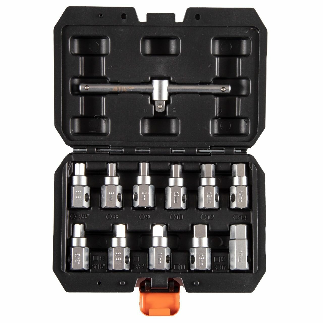 Набор насадок для пробок слива масла AFFIX кейс, 12 предметов AF10348012C