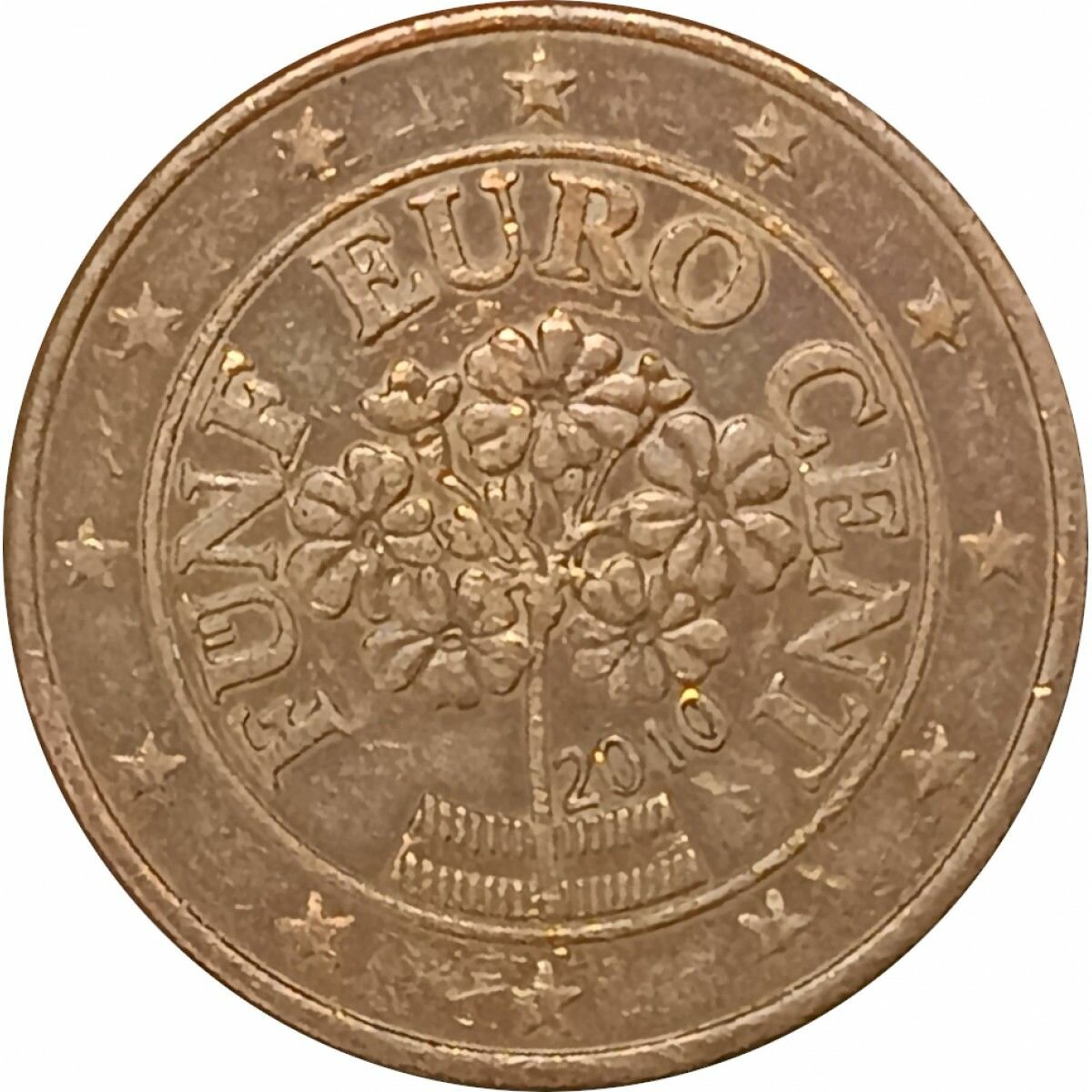 5 евроцентов 2010 Австрия из оборота