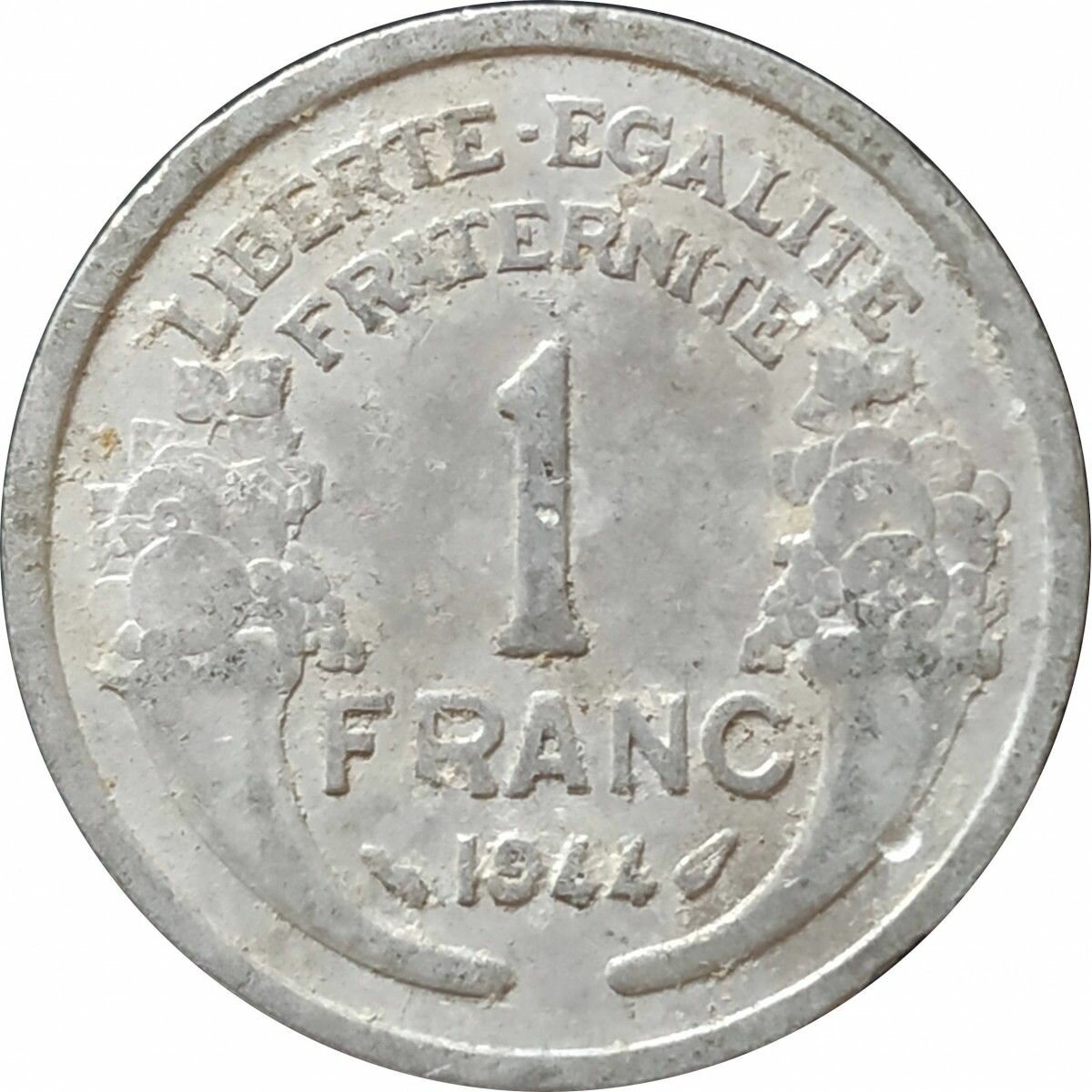 1 франк 1944 Франция Четвертая Республика (1944-1959) из оборота