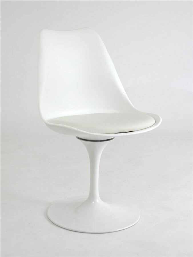 Стул на круглым основании RB 635-E-T WHITE 07/основание Белый