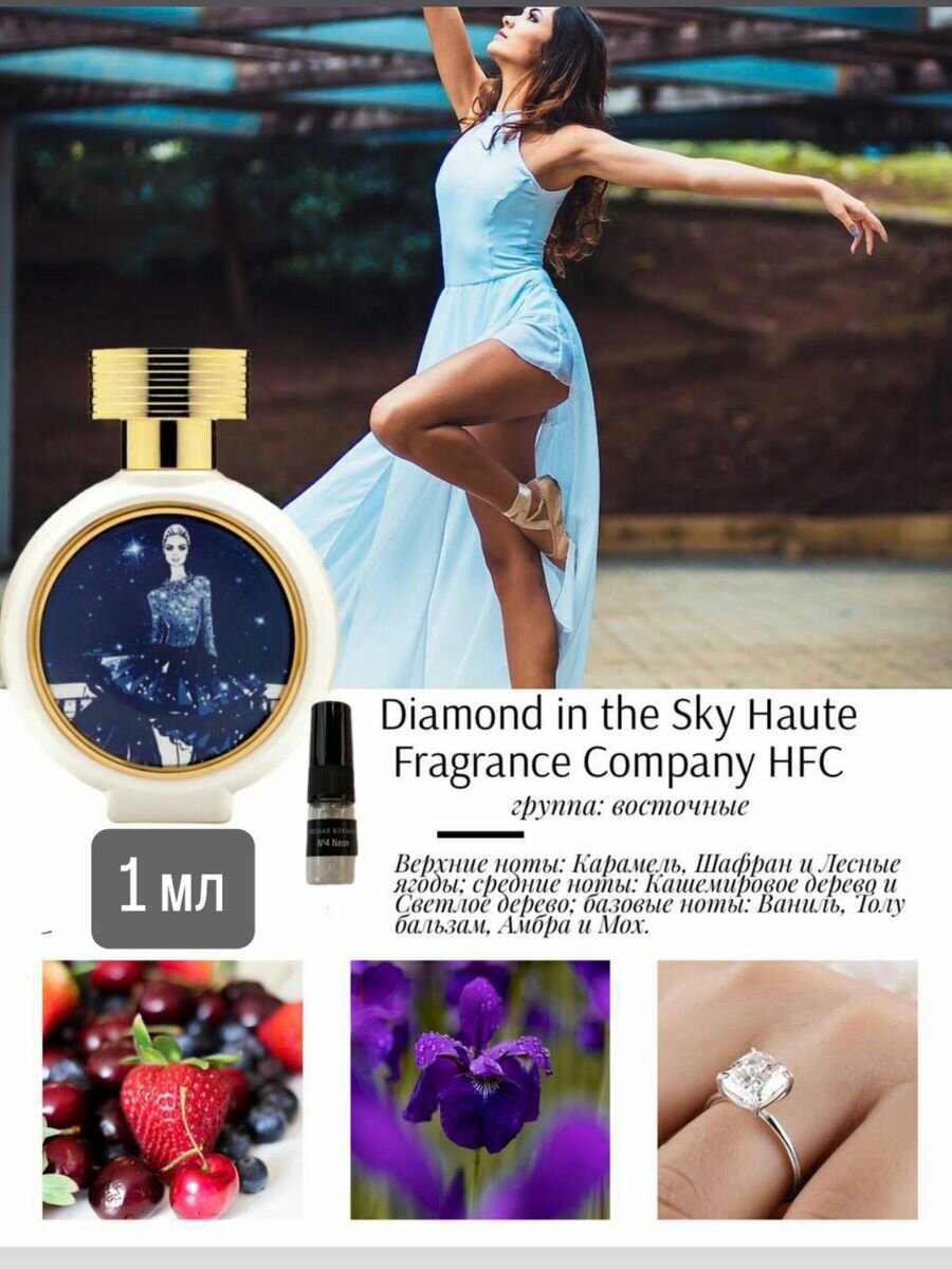 Духи по мотивам селективного аромата Diamond in the Sky Haute Fragrance Company HFC 1 мл