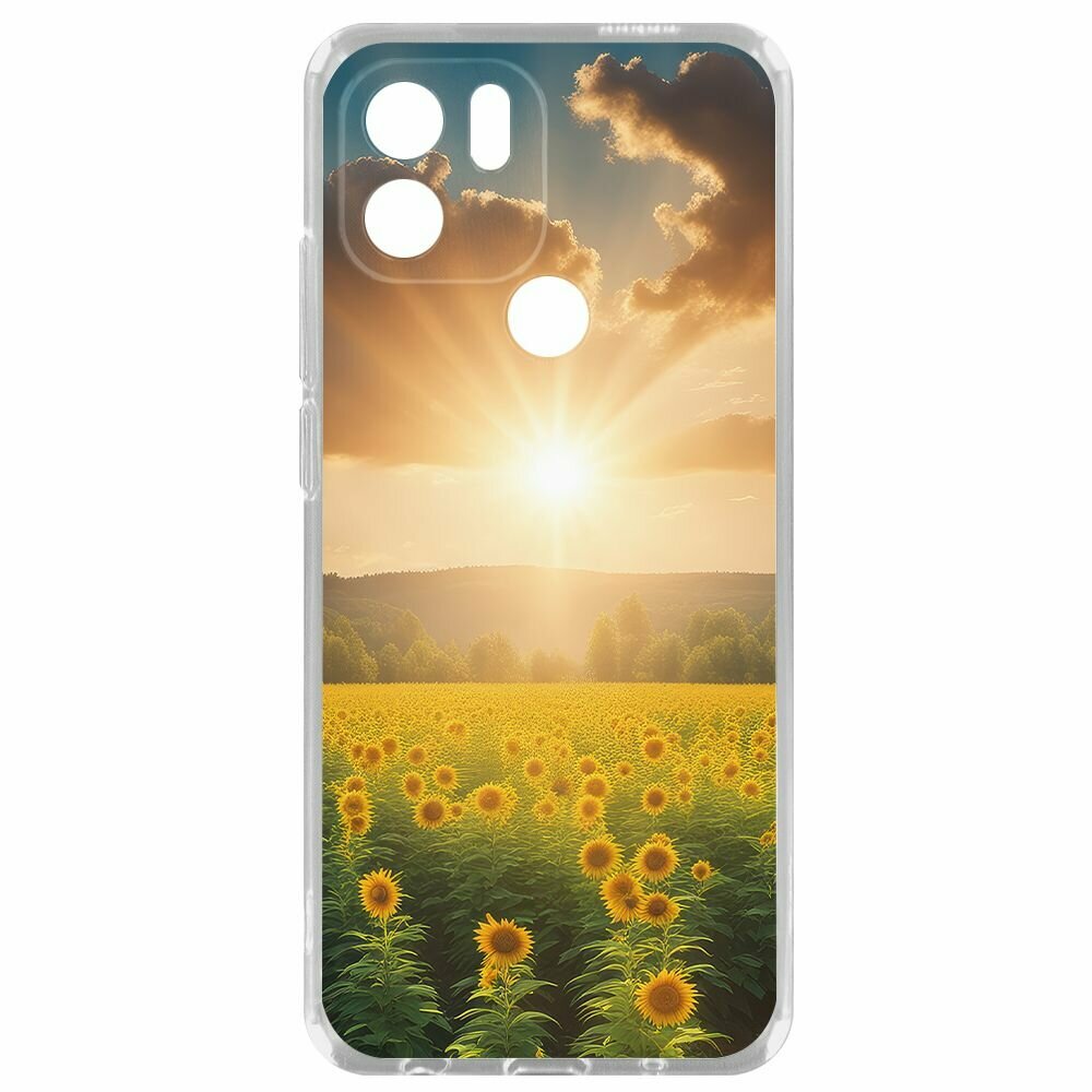 Чехол-накладка Krutoff Clear Case Солнечно для Xiaomi Redmi A1+