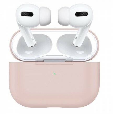 Чехол силиконовый для Airpods Pro 2, песочно-розовый (19)