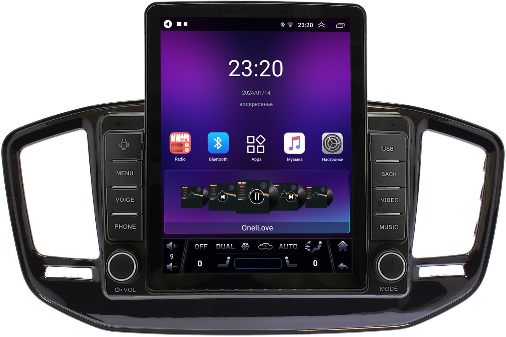 Штатная магнитола Geely Emgrand X7 2018-2021 Canbox GTR095-9-2168 на Android 10 (QLed, 4/64, DSP, CarPlay)