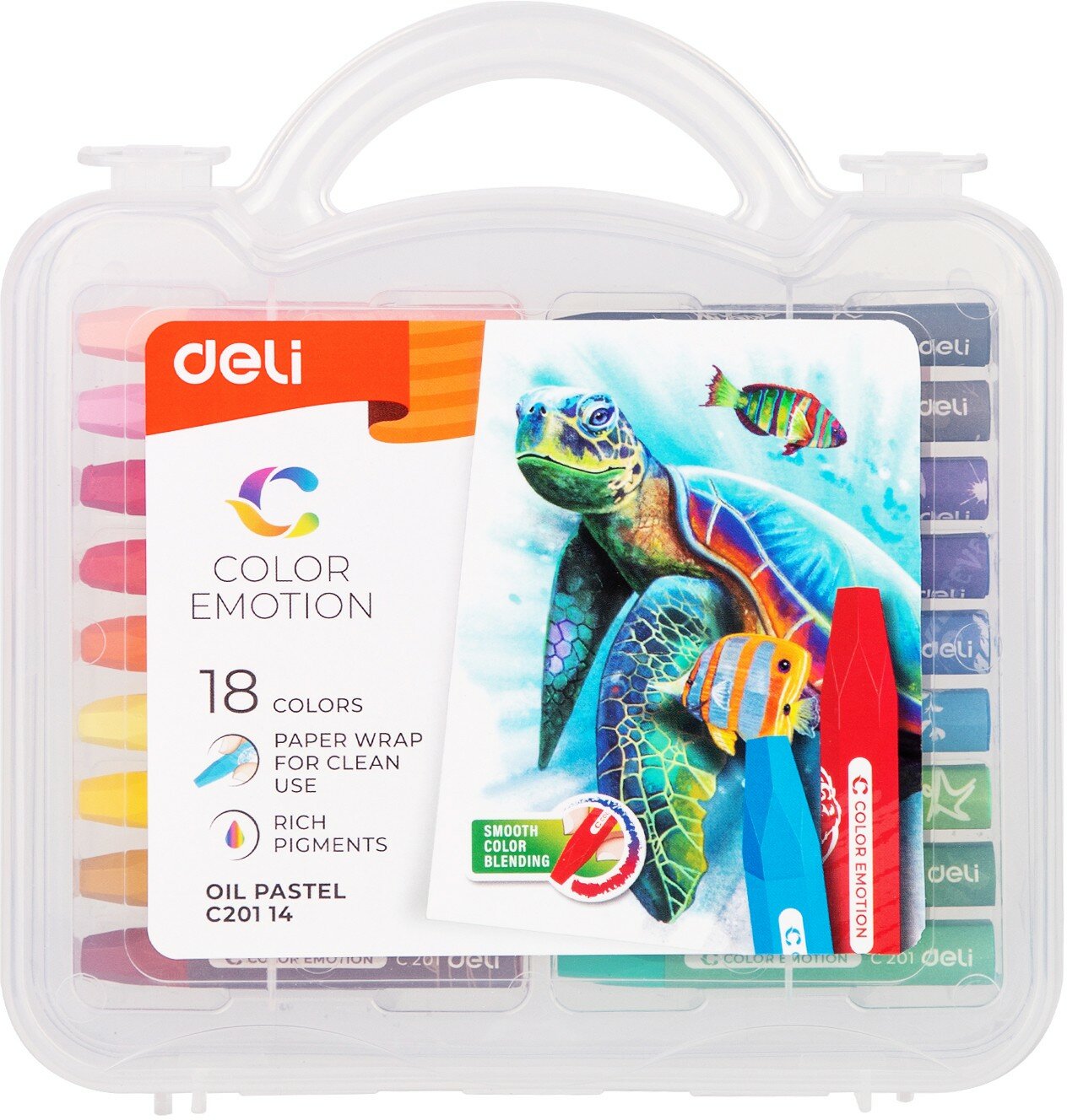 Пастель масляная 18 цветов Color Emotion (EC20114)