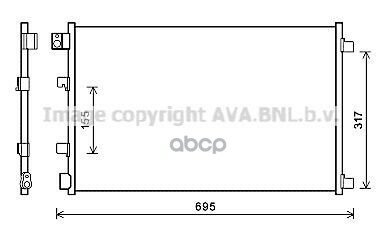 Радиатор кондиционера NISSAN Qashqai 2.0 i 07-14 Ava арт. DNA5406