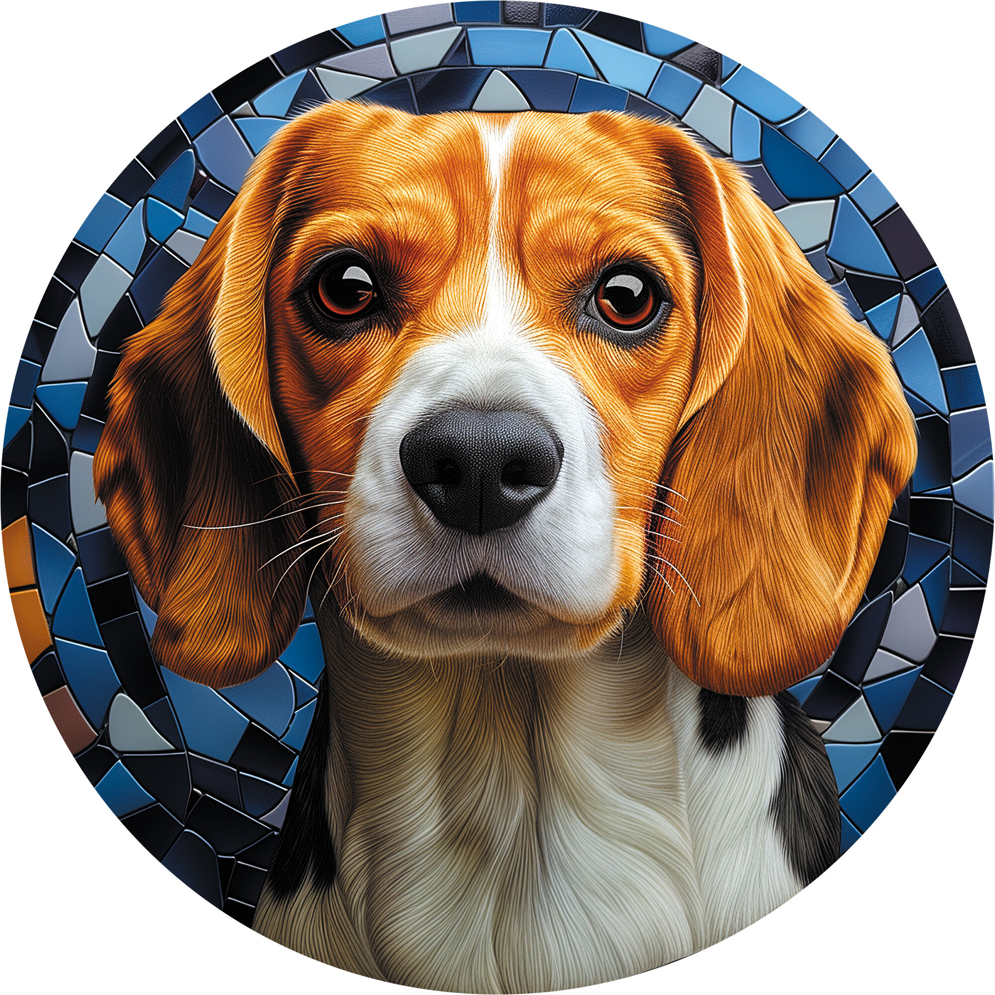 Деревянный пазл "Бигль" коллекции "Мир собак" / 30х30см, 260 деталей / Подарок для взрослых и детей