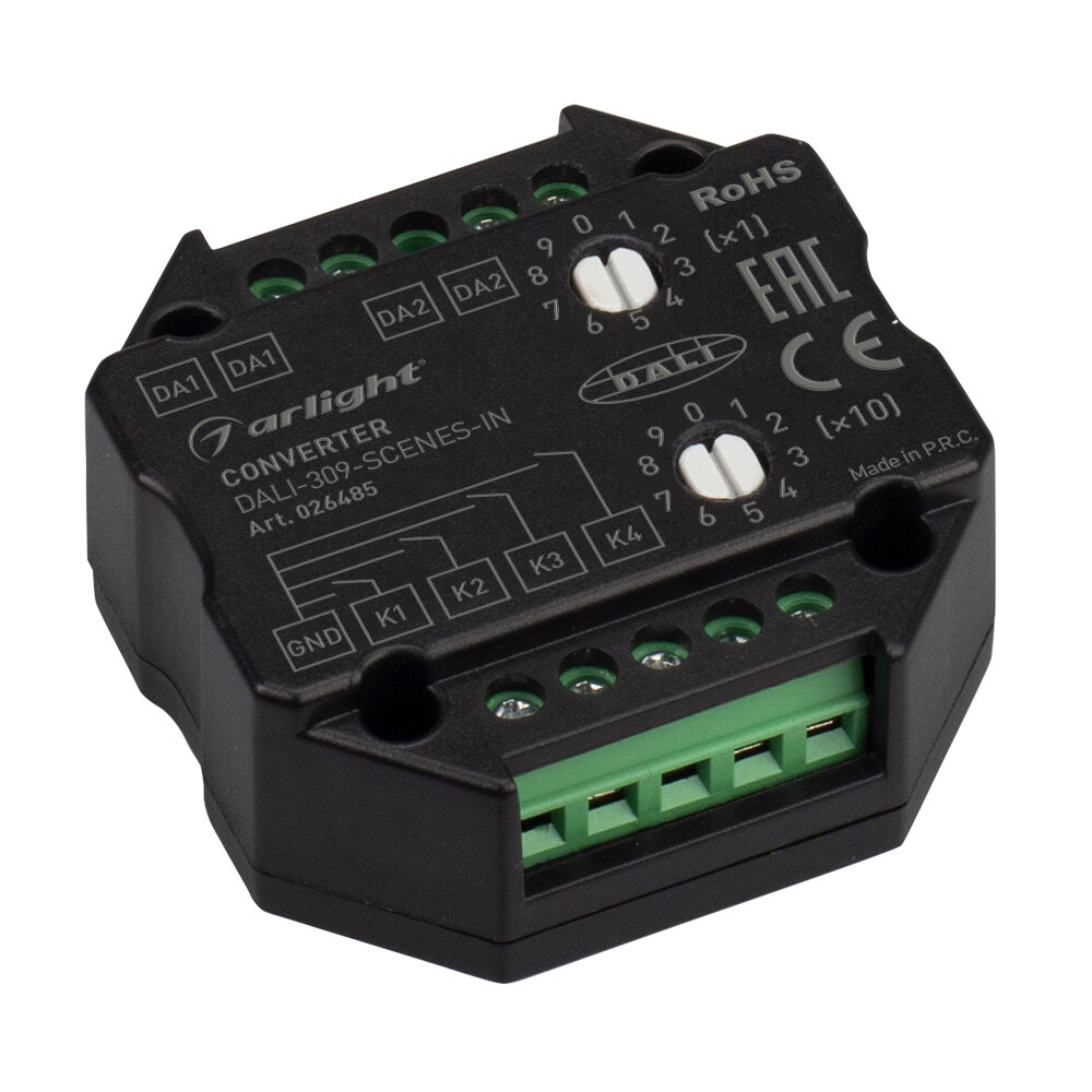 026485 ARLIGHT Конвертер DALI-309-SCENES-IN (DALI bus)