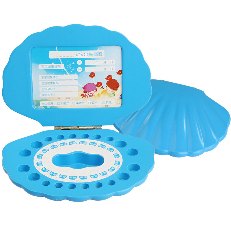 Коробка для хранения молочных зубов "Ракушка", дерево, для девочек, в виде ракушки