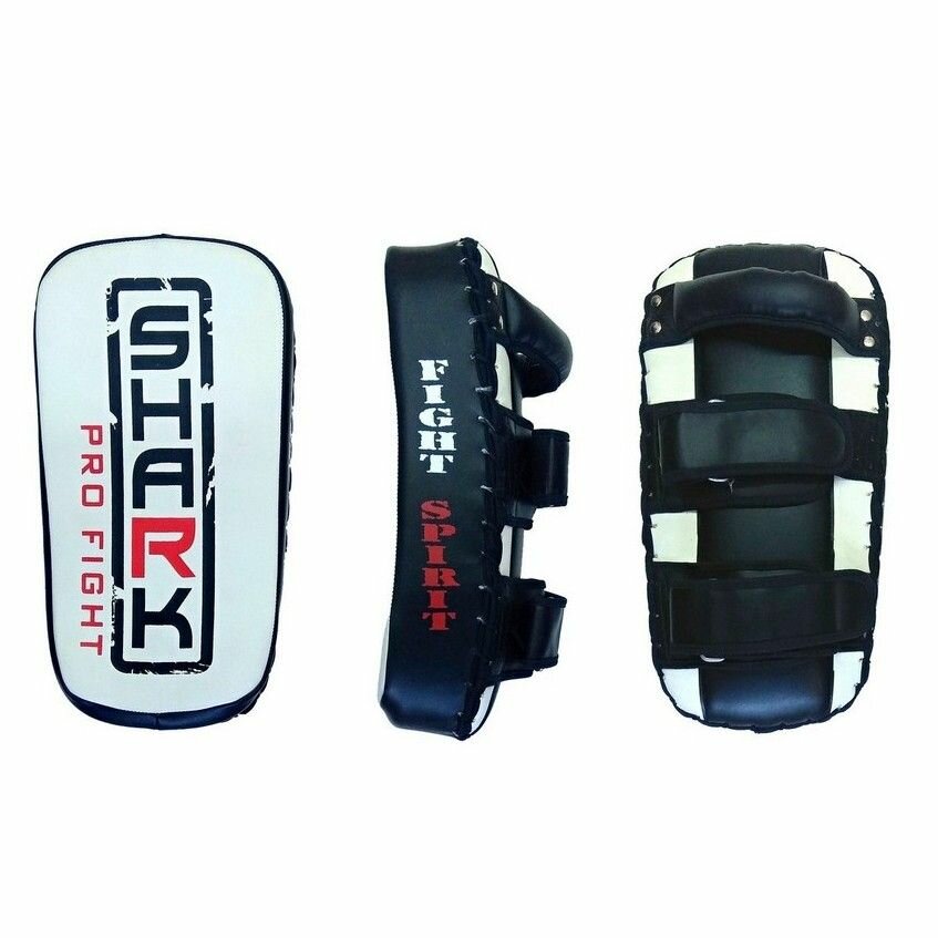 Макивара Shark, натуральная кожа, полиуретан, для бокса и кикбоксинга