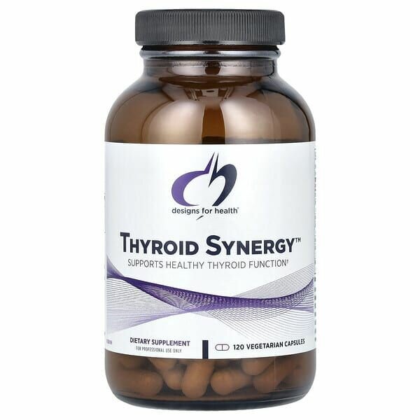 Designs for Health, Thyroid Synergy, здоровье щитовидной железы, 120 капсул