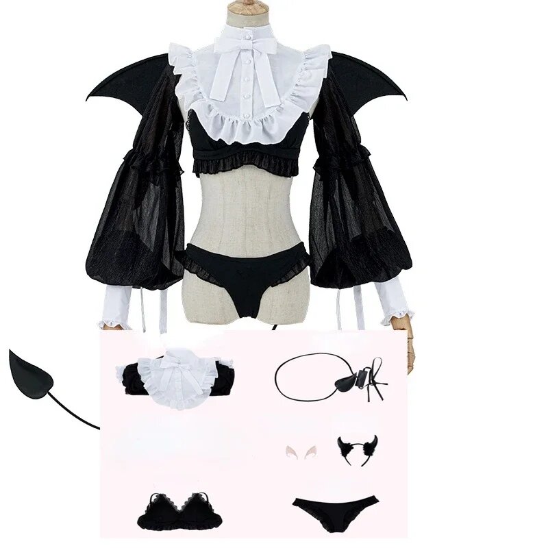 Косплей костюм Ризу Кюн My Dress Up Darling Черный, S, sets 2