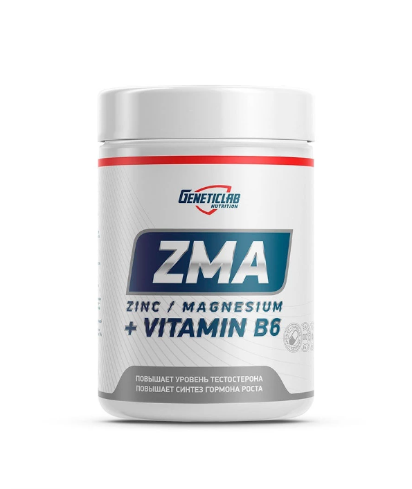 Geneticlab Nutrition "ZMA", тестостероновый бустер для спортсменов, 60 капсул