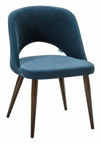 Стул обеденный R-home Lars Diag blue/т. орех