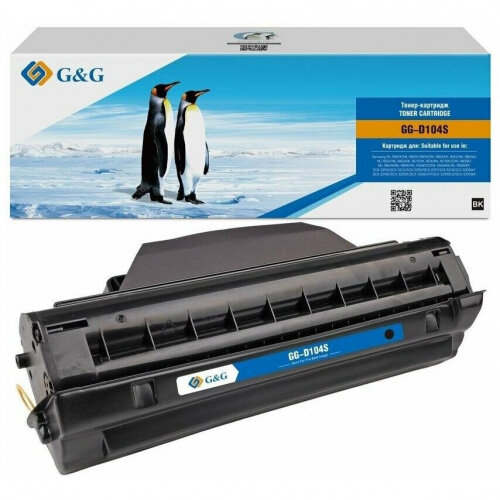Картридж лазерный G&g GG-D104S черный (1500стр.) для Samsung ML-1660K/1665K/1661K, SCX-3200/3210/3205