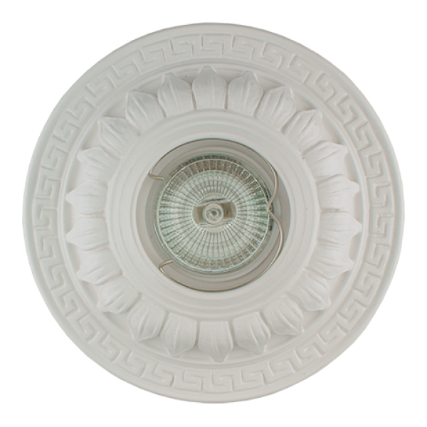 Светильник гипсовый Светкомплект AZT 04 WH (RD-104) ф145 мм белый