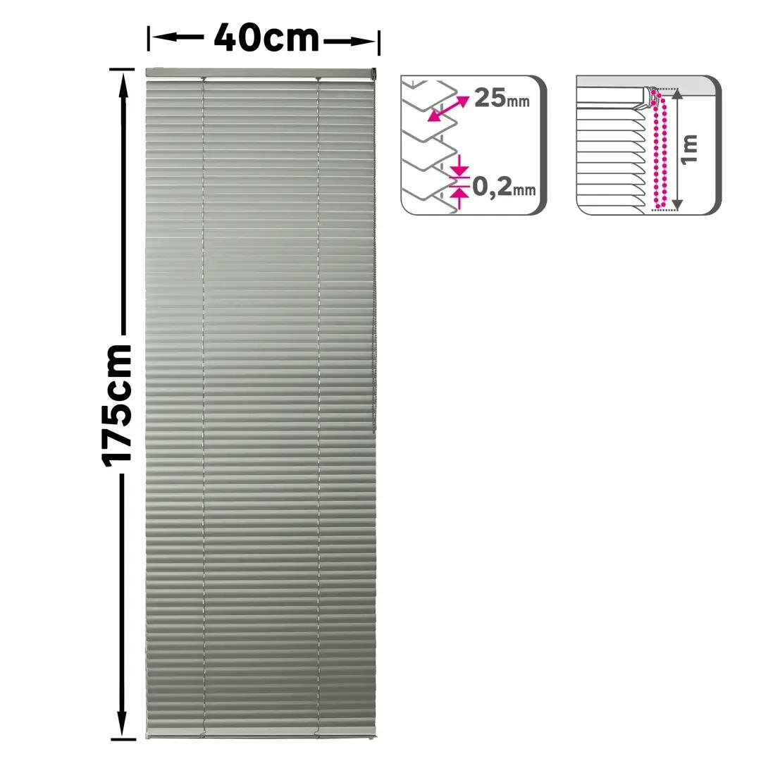 Жалюзи Inspire Epona 40x175 см алюминий цвет серый
