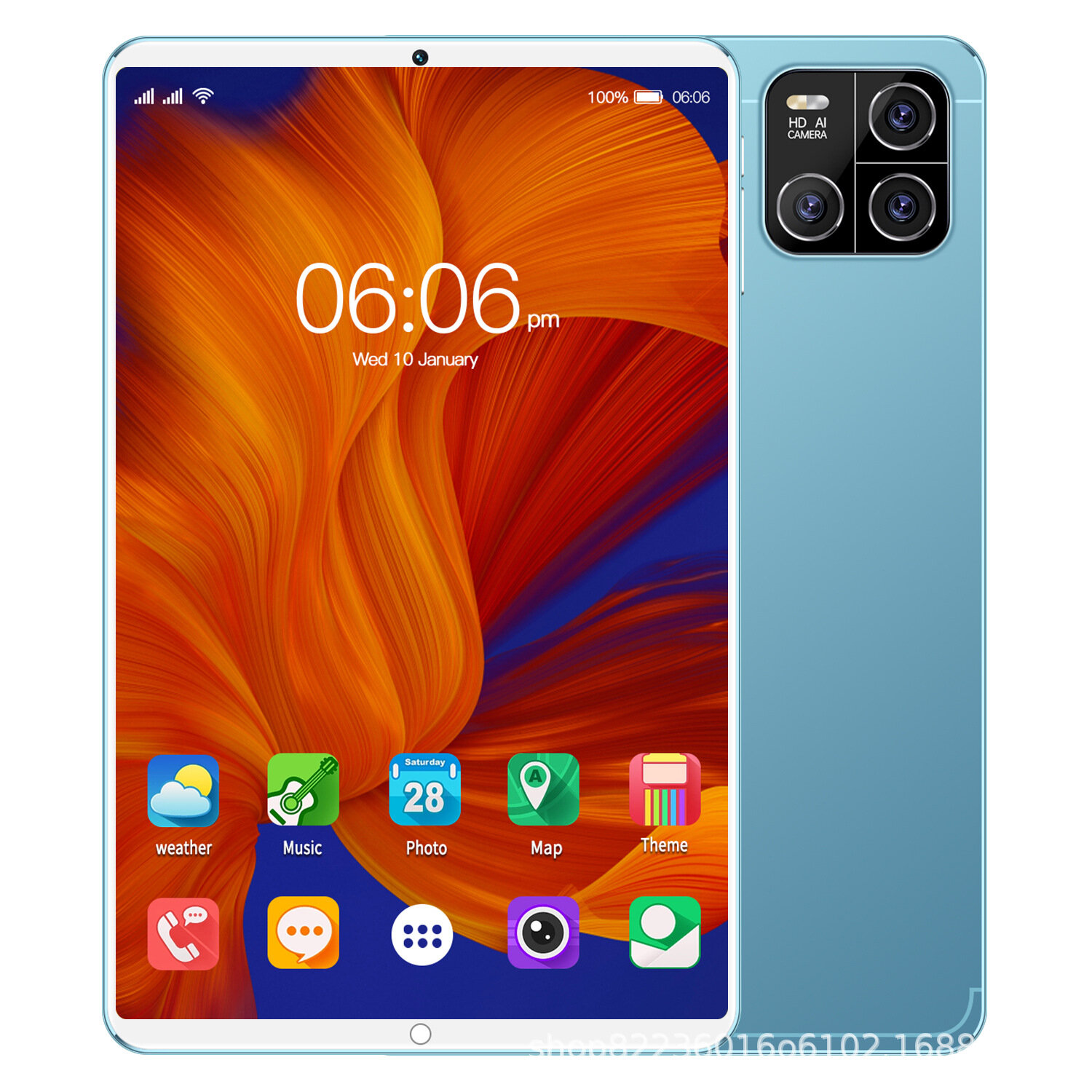Планшетный компьютер Source, 10.1", Bluetooth, Android, синий