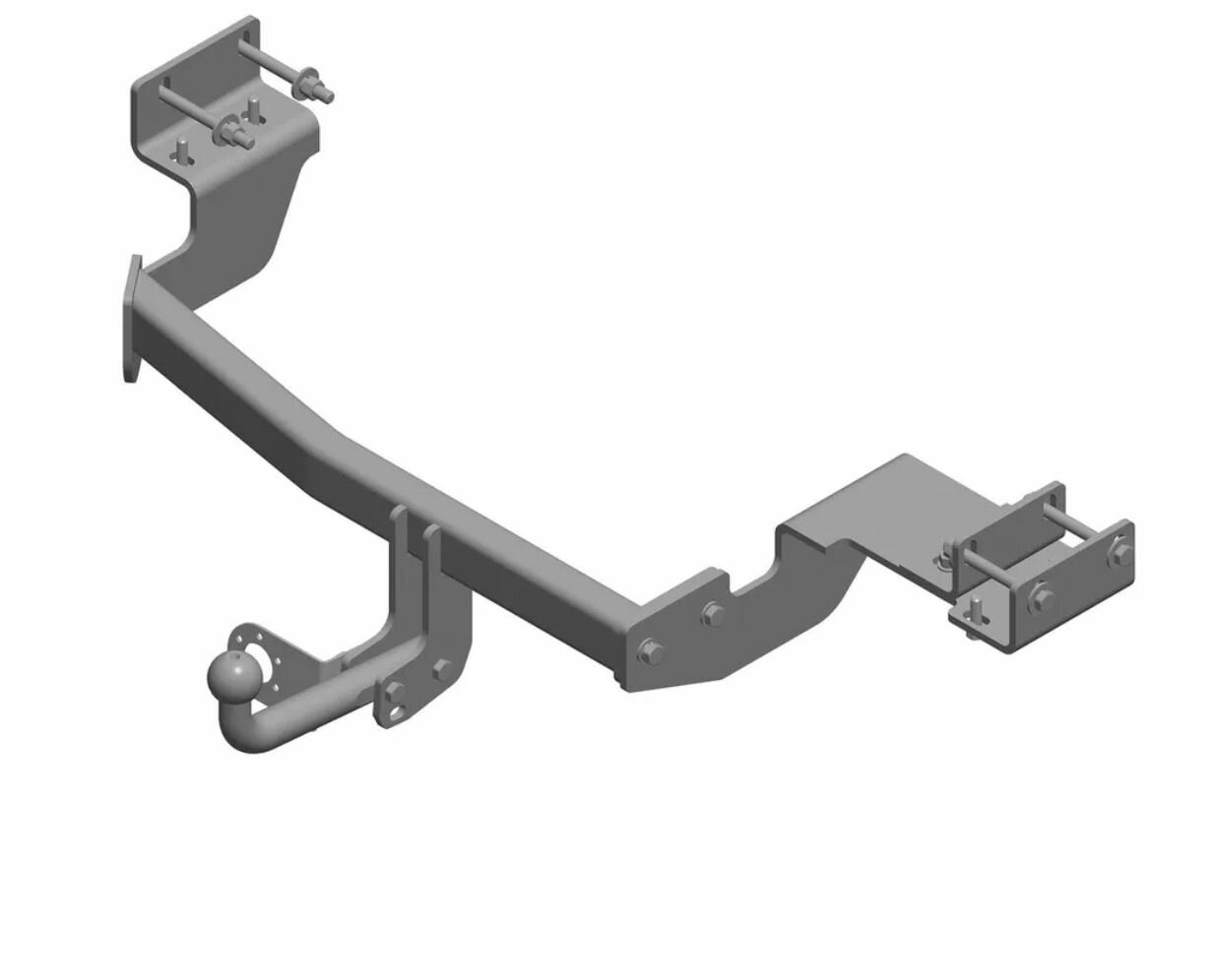 Фаркоп для Kia Sorento Prime, Hyundai Santa Fe 4 (без электрики) (паспорт и сертификат) AvtoS. KI31