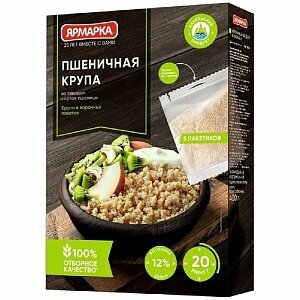 Крупа ярмарка "Отборная" Пшеничная 400г