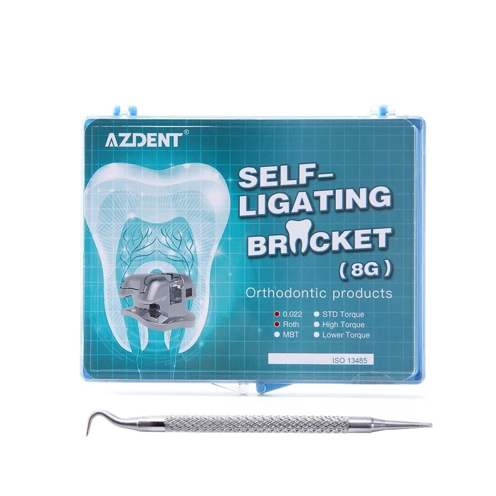 AZDENT самолигирующиеся брекеты Roth (8G)
